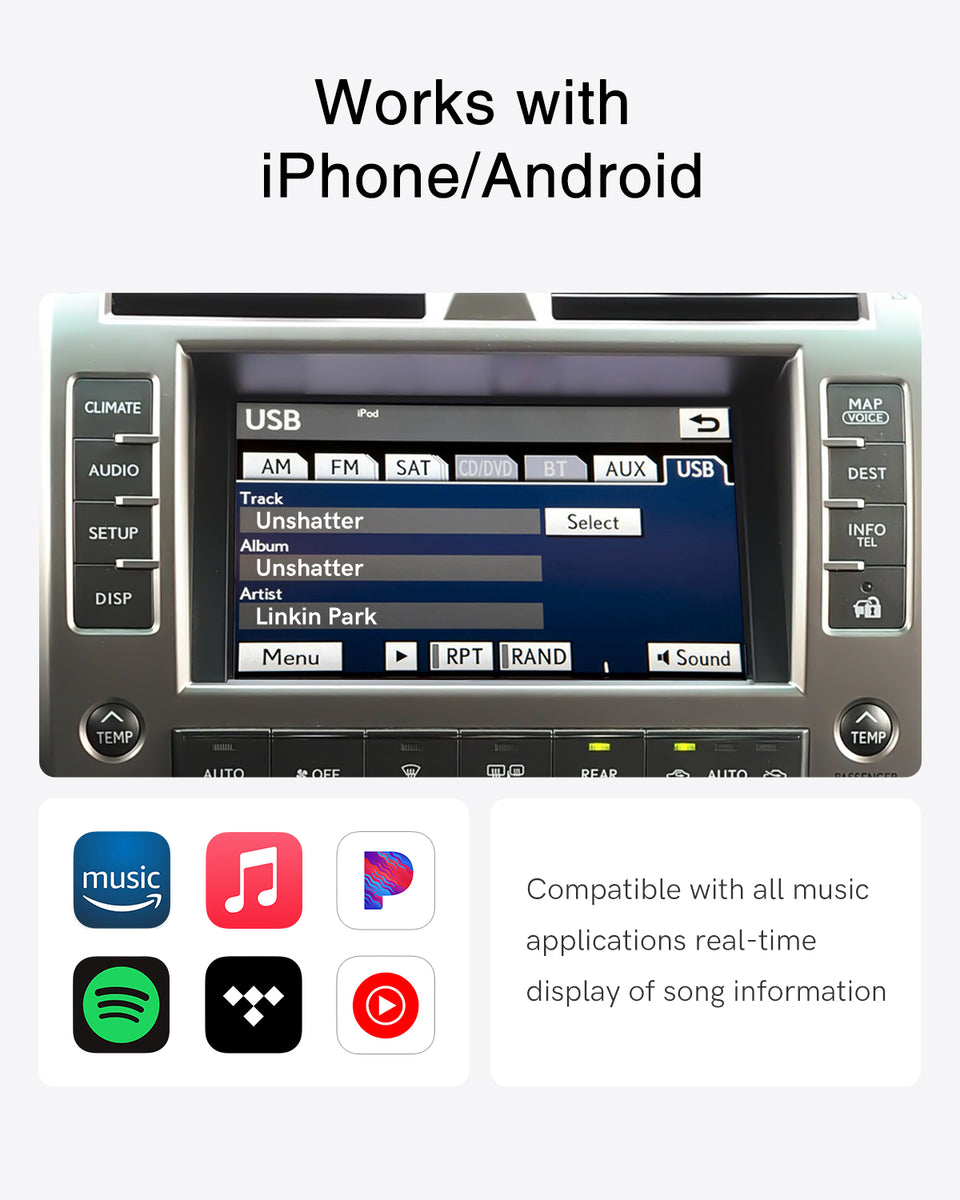 Bluetooth Adapter for Select Toyota & Lexus Models – USB-Powered Wirel ...